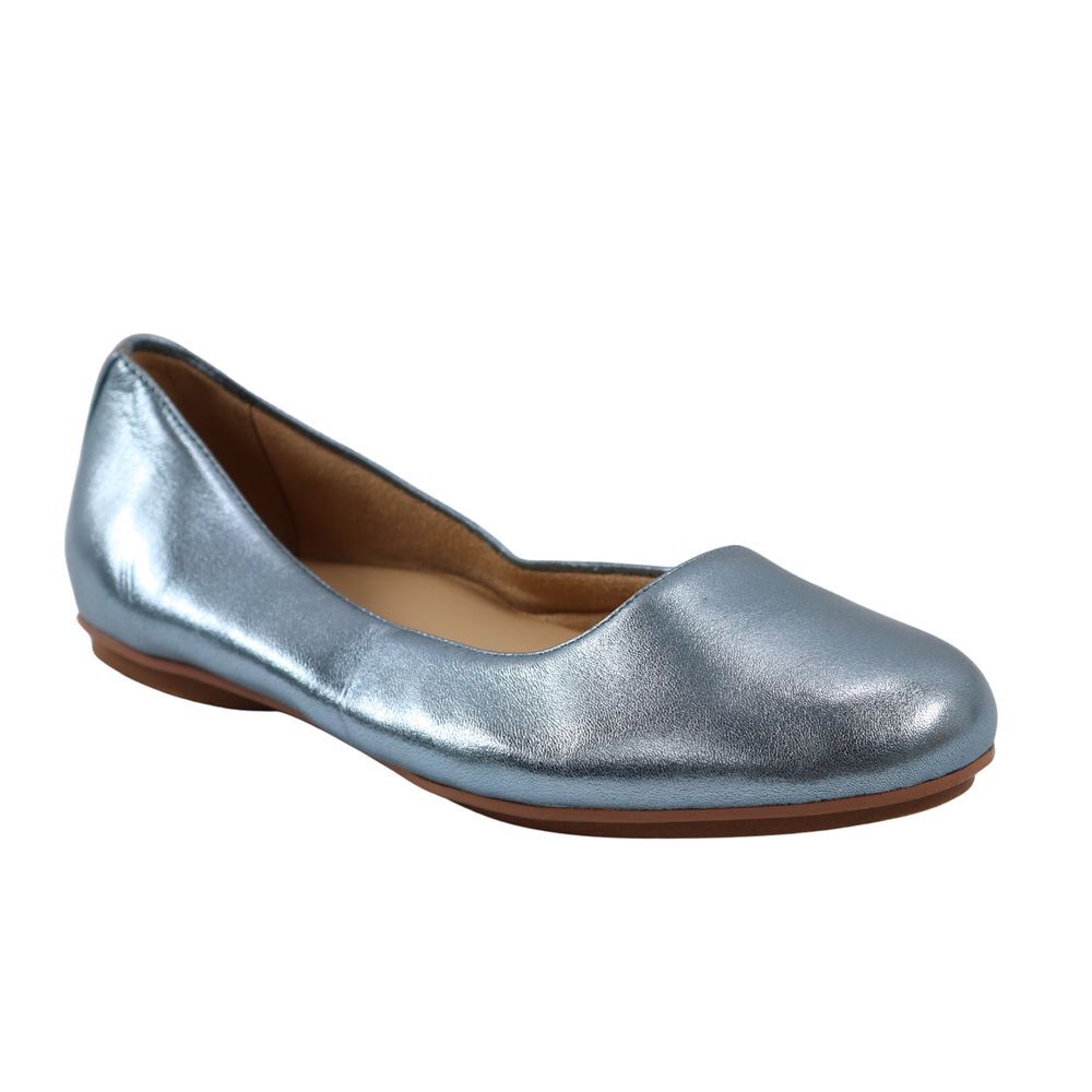 Naturalizer Maxwell Ballet Flats, Ocean Air Blue Meta… - Gem